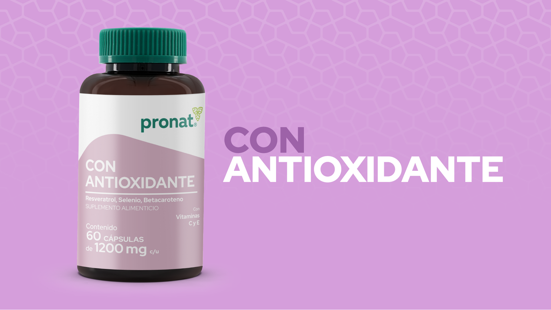 Resveratrol CON ANTIOXIDANTE 60 cápsulas - Pronat