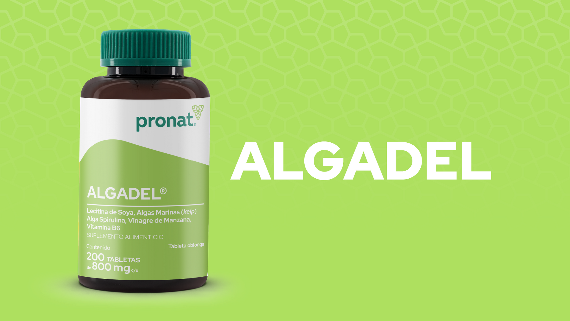 Algadel 200 Tabletas - Pronat