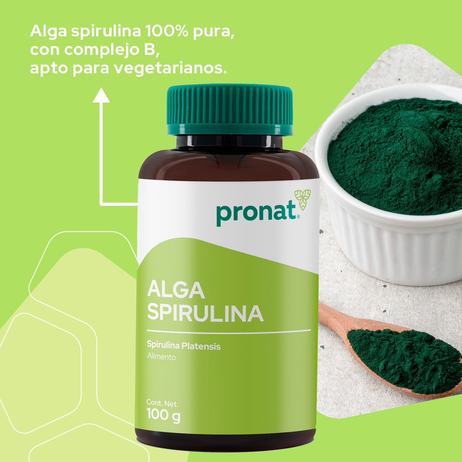 Alga Spirulina 100g - Pronat
