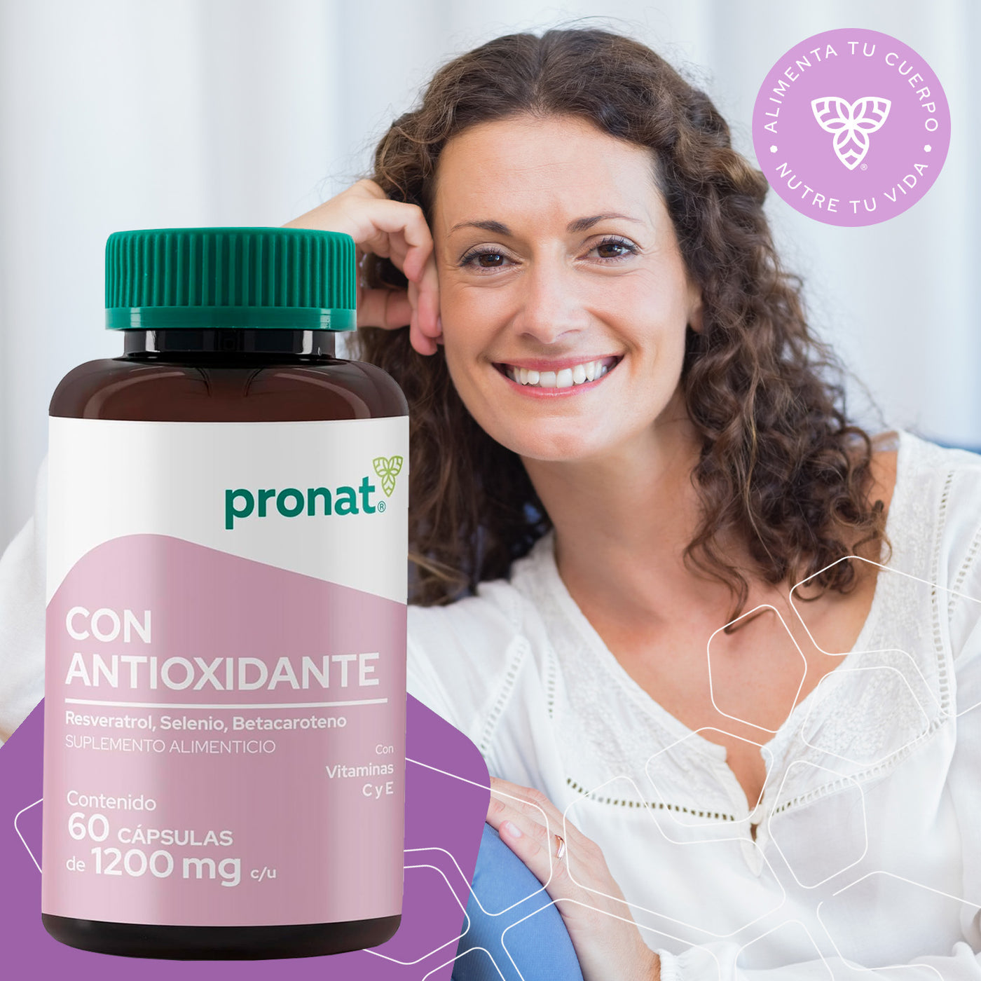 Resveratrol CON ANTIOXIDANTE 60 cápsulas - Pronat