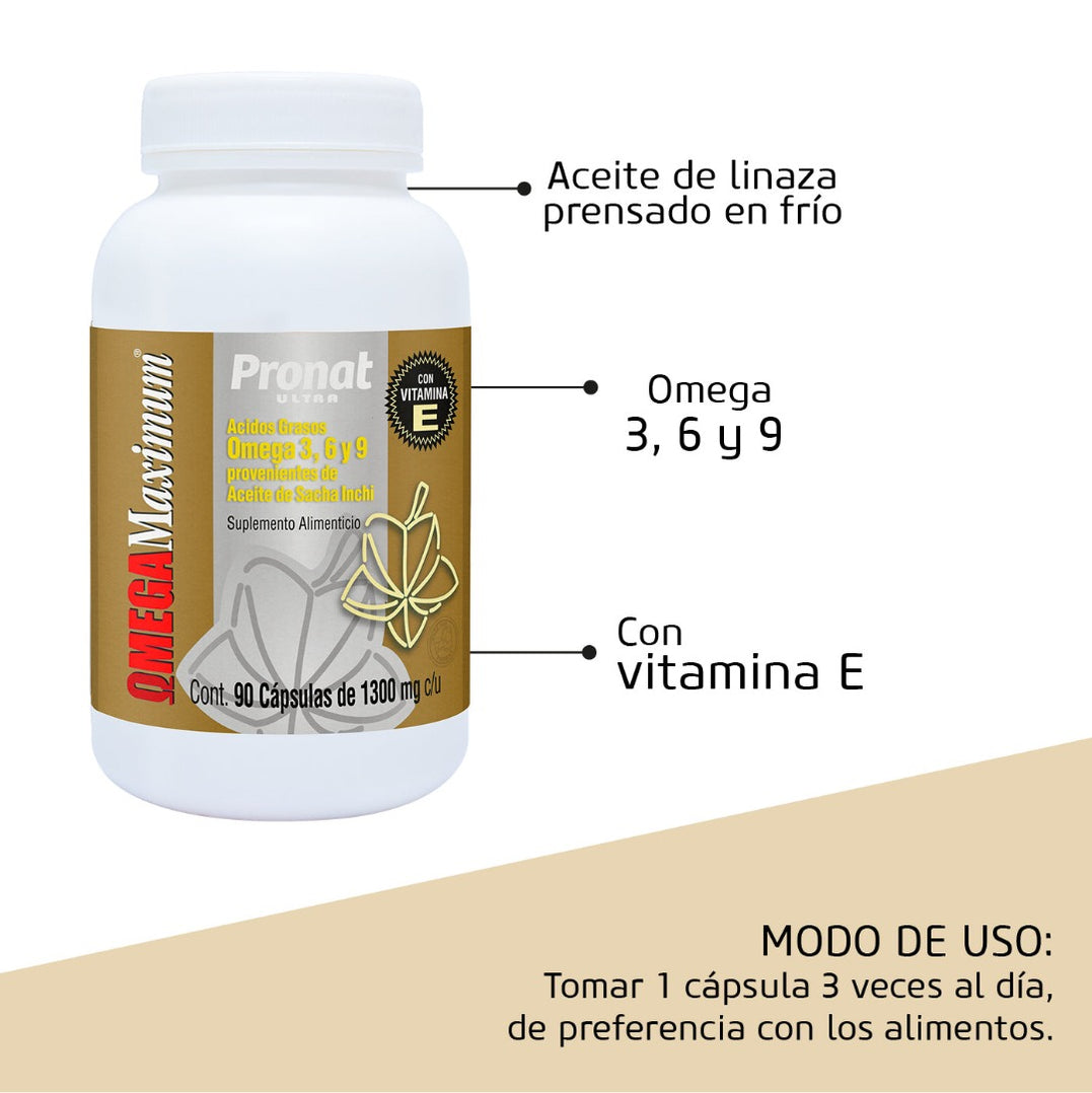 KIT 3 PIEZAS - Omega Maximum 90 caps. — Pronat