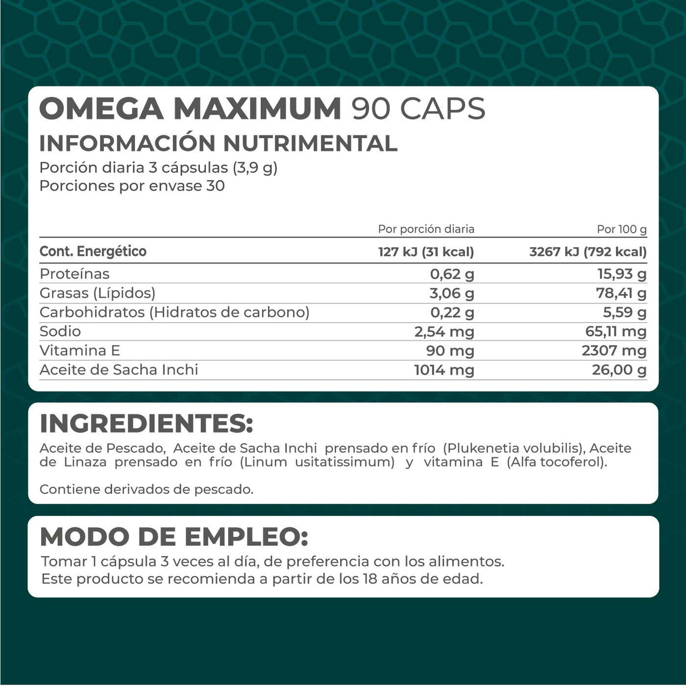 KIT 2 PIEZAS - Omega Maximum 90 caps. — Pronat