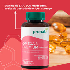 Omega 3 PREMIUM 60 cápsulas - Pronat