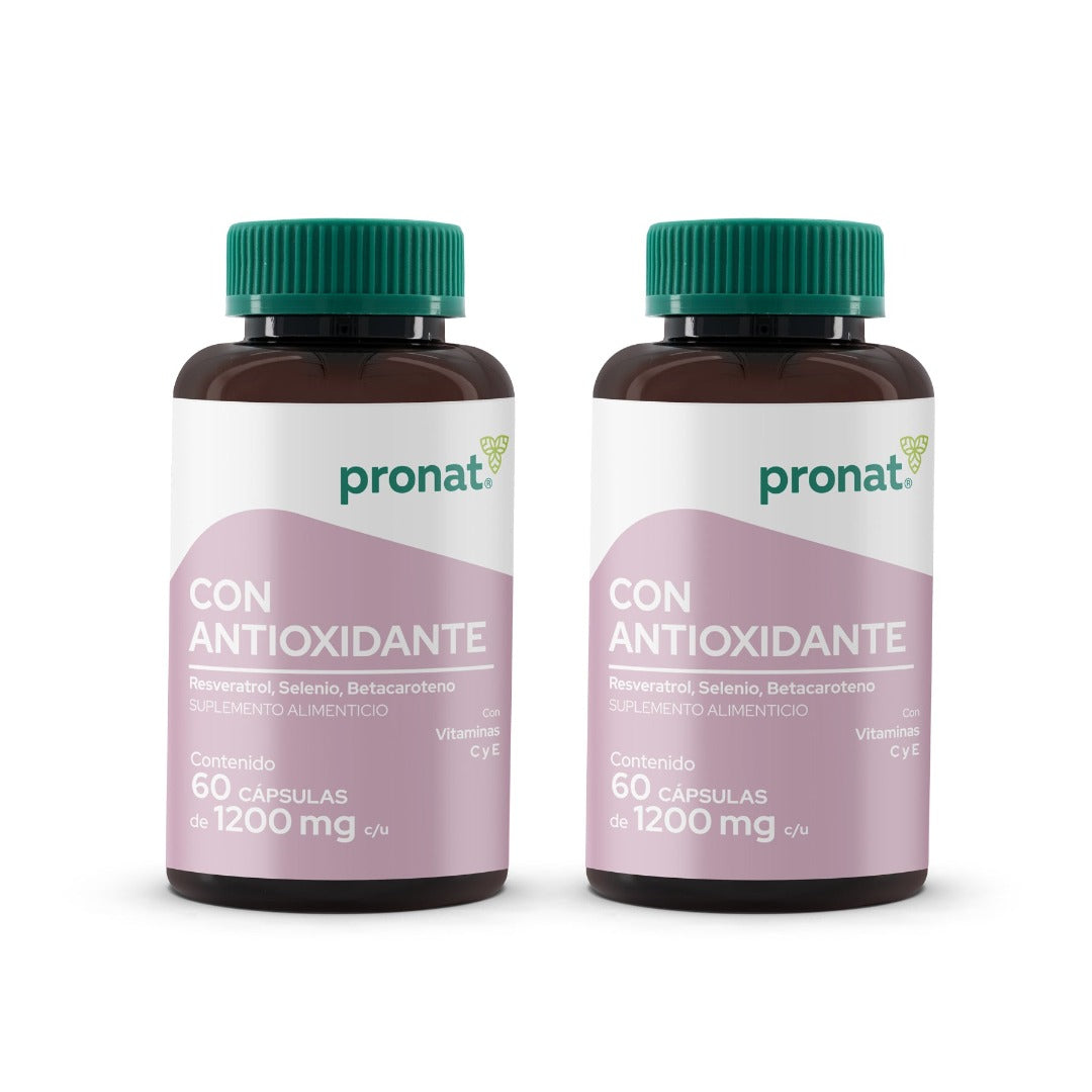 KIT 2 PIEZAS - Resveratrol CON ANTIOXIDANTE 60 caps — Pronat